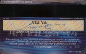 Bank Card: NatWest MasterCard (National Westminster Bank, United ...