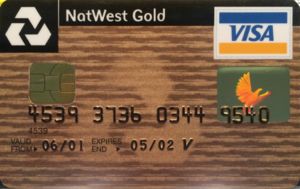 Bank Card: NatWest Gold Visa Card (National Westminster Bank, United ...