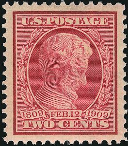 Stamp: Abraham Lincoln (1809-1865), 16th President of the U.S.A ...