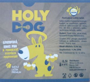 Drink Label: Holy Dog-festivalový ležák (Kočovný pivovar pod ořechem ...