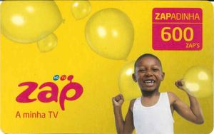 Tarjeta Funcional: ZAP - A minha TV (TV Access, Angola) (ZAP) Col:AO ...
