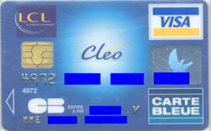 Bank Card: Visa Classic "Cleo" (Credit Lyonnais, FranceCol:FR-VI-0017.06