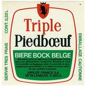 Drink Label: Triple Piedboeuf Bock Belge (Brasserie Piedboeuf (InBev ...
