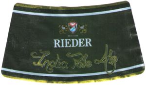 Etiqueta de bebida: Rieder India Pale Ale (Brauerei Ried, AustriaCol:AT ...