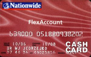 Tarjeta de Banco: Nationwide FlexAccount Cash Card (Nationwide, Reino ...