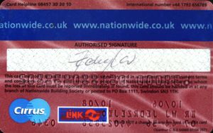 Tarjeta de Banco: Nationwide FlexAccount Cash Card (Nationwide, Reino ...