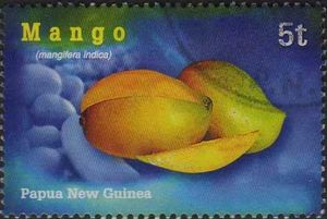 Stamp: Mango (Mangifera indica) (Papua New Guinea(Tropical fruit) Mi:PG ...