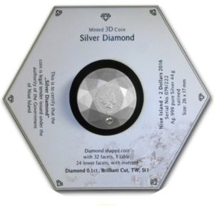 Coin: 2 Dollars (World's First 3D Diamond Shape Coin) (Niue(Numismatic ...