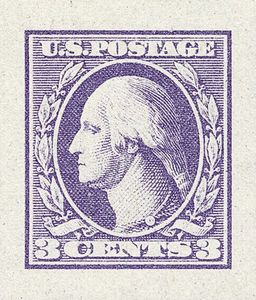 Stamp: George Washington (1732-1799), first President of the U.S.A ...