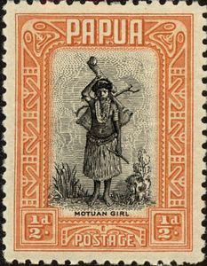 Stamp: Motuan Girl (Papua(Papuan Life) Mi:PG-PA 79,Sn:PG-PA 94,Yt:PG-PA ...