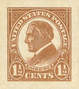 Stamp: Warren G. Harding (1865-1923), 29th President of the USA (United ...