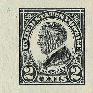 Stamp: Warren G. Harding (1865-1923), 29th President of the U.S.A ...