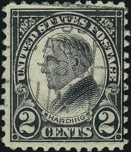 Stamp: Warren G. Harding (1865-1923), 29th President of the U.S.A ...