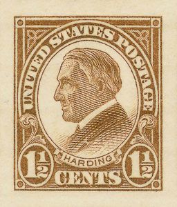 Stamp: Warren G. Harding (1865-1923), 29th President of the USA (United ...