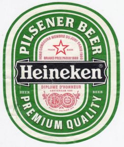 Drink Label: Heineken (Heineken Brouwerij, NetherlandsCol:NL-BEER-010200