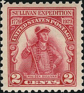 Stamp: John Sullivan (1740-1795), Continental Congress delegate (United ...