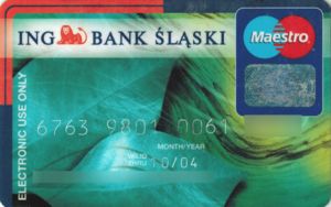 Bank Card: Maestro (ING Bank Śląski SA, PolandCol:PL-MS-0062