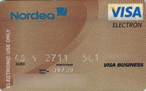 Bank Card: Visa Business (Nordea Bank Polska S.A., PolandCol:PL-VE-0108.02