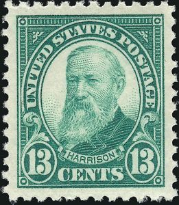 Stamp: Benjamin Harrison (1833-1901), 23rd President of the USA (United ...