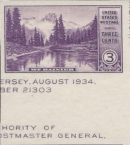 Sello: Mount Rainier National Park (1899), Washington (Estados Unidos ...