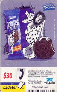 Tarjeta Telefónica: Galletas Marinela Lors (Cueva) (Telmex - Ladatel ...