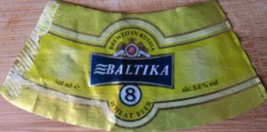 Drink Label: Baltika - 8 (Baltika pivovarennaya kompania OOO, RussiaCol ...