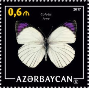 Stamp: Colotis ione (Azerbaijan(Butterflies (2017)) Mi:AZ MP66