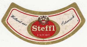 Štítok z nápoja: Steffl Export (Brau Union Österreich AG, RakúskoCol:AT ...