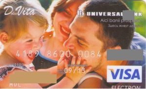 Bank Card: Family (Universalbank, MoldovaCol:MD-VE-0021
