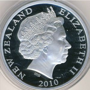 Coin: 1 Dollar (Ancient Reptiles - Moanasaurus) (New Zealand(Numismatic ...