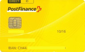 Bank Card: PostFinance Card (PostFinance, SwitzerlandCol:CH-PL-0001.05