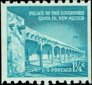 Stamp: Palace of the Governors (1610), Santa Fe, New Mexico (United ...