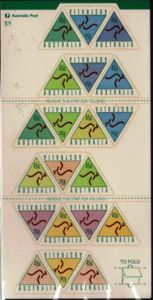 Stamp: Automatic Cash Machine triangular stamps (Australia(Atm Stamps ...