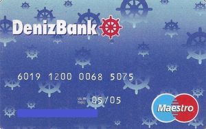 Bank Card: DenizBank (Denizbank, Türkiye (Turkey)Col:TR-MS-0026.02