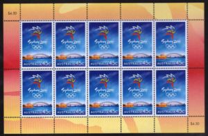 Stamp: Sydney Olympic Emblem (Australia(Summer Olympic Games 2000 ...