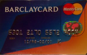 Bank Card: Barclaycard MasterCard (Barclays Bank, United Kingdom of ...