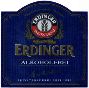 Drink Label: Erdinger Alkoholfrei (Erdinger Weissbräu Werner Brombach ...