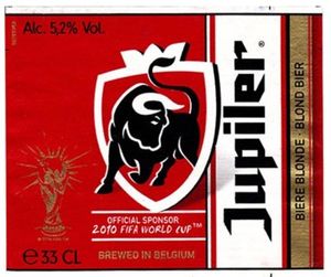 Drink Label: Jupiler 33cl (Brasserie Piedboeuf (InBev), BelgiumCol:BE ...