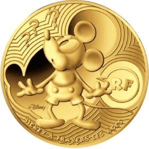 Coin: 500 Euro (Mickey Mouse Through the Ages, Plane Crazy) (France ...