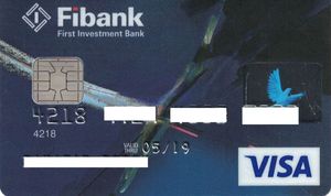 Bank Card: FiBank Visa Dark Blue - 08/15/006 (First Investment Bank, BulgariaCol:BG-VI-0061.03