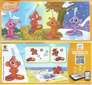 Meal Toy: Red (Kinder Surprise, Europe(Kinder - Mixart - Men brushes ...