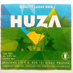 Drink Label: Huza (Bralirwa LTD, RwandaCol:RW-BEER-000007
