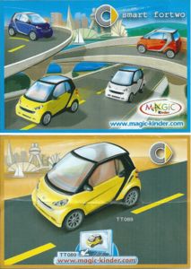 Meal Toy: Yellow car (Kinder Surprise, Europe(Kinder - smart fortwo ...