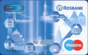 Bank Card: Moscow metro entrances. Express Card (Rosbank, RussiaCol:RU ...