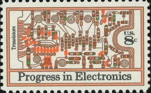 Stamp: Transistors and Printed Circuit Board (United States of America ...