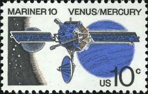 Stamp: Mariner 10, Venus and Mercury (United States of America(Space ...