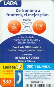 Tarjeta Telefónica: Hablele Al Otro Lado (Telmex - Ladatel, México(07 ...