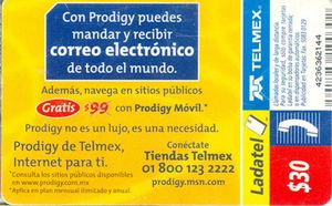 Phonecard: Prodigy - Actualízate (Telmex - Ladatel, Mexico(07 - Telmex ...