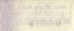 Banknote: 50,000,000 Mark (Germany(1923 4th Issues - Reichsbanknote ...