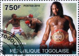 Stamp: Lennox Levis (Togo(Boxing Legends (2010)) Mi:TG 3600